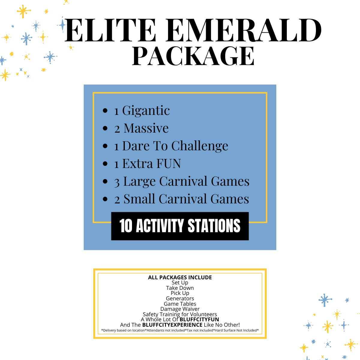 Elite Packages - We Deliver BLUFFCITYFUN!! in Shelby County, Desoto ...