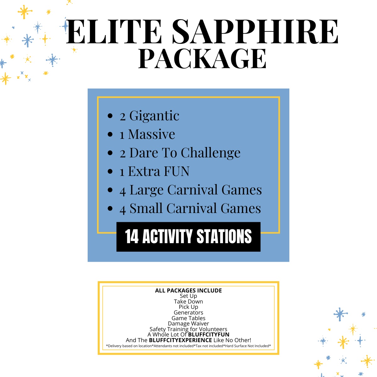 Elite Packages - We Deliver BLUFFCITYFUN!! in Shelby County, Desoto ...